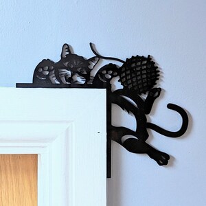 Cat and Mouse Door Topper – Cat Home Décor, Cat Ornament, Small Gift ...