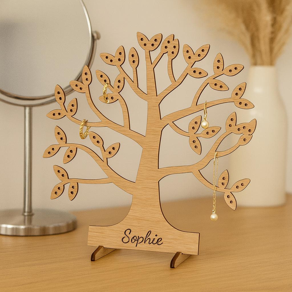 Customised Wooden Jewellery Stand, Personalised Earring Holder - Etsy