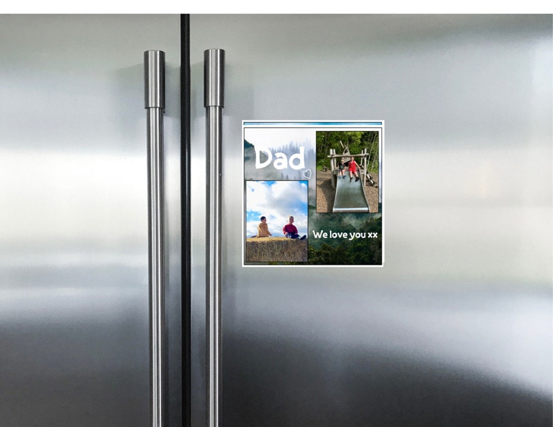 Personalised Dad Magnet, Photo Fridge Magnet, Fathers Day Gift From ...