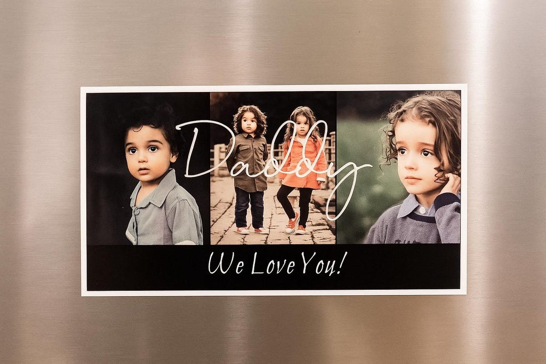 Daddy Magnet, Custom Photo Magnet, Daddy Gifts From Daughter, Birthday ...