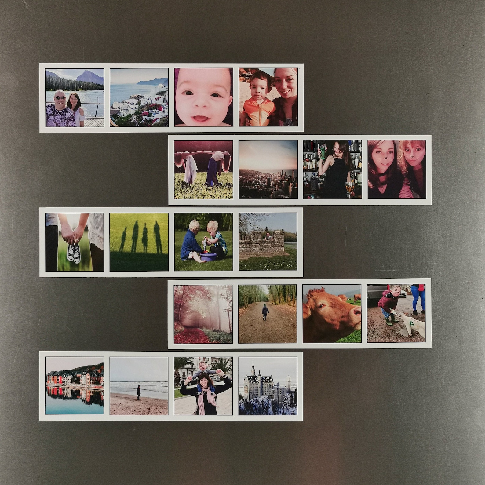 Photo Strip Magnets Personalised Magnet Custom Photo Magnet - Etsy UK