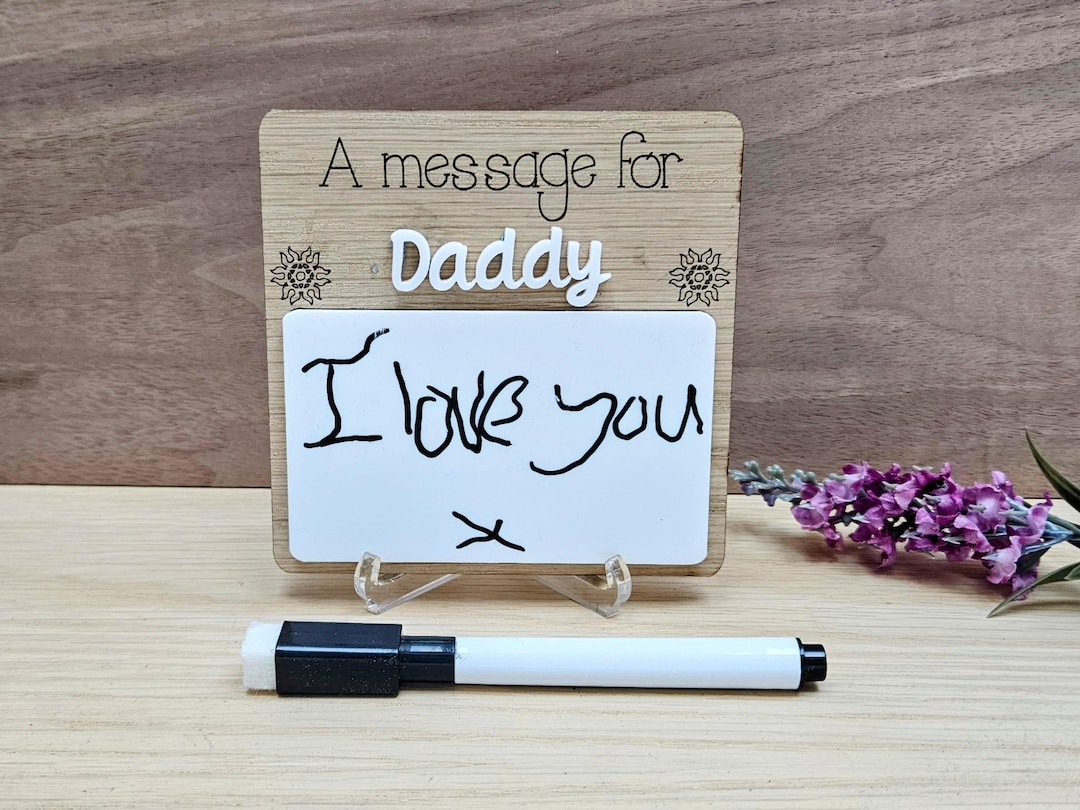 Personalised Message Board, Wooden Home Decor, I Love You Gift for ...