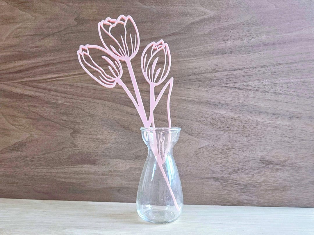 Flower Stems, Forever Flowers, Spring Tulip Decor, Mother’s Day Bouquet ...