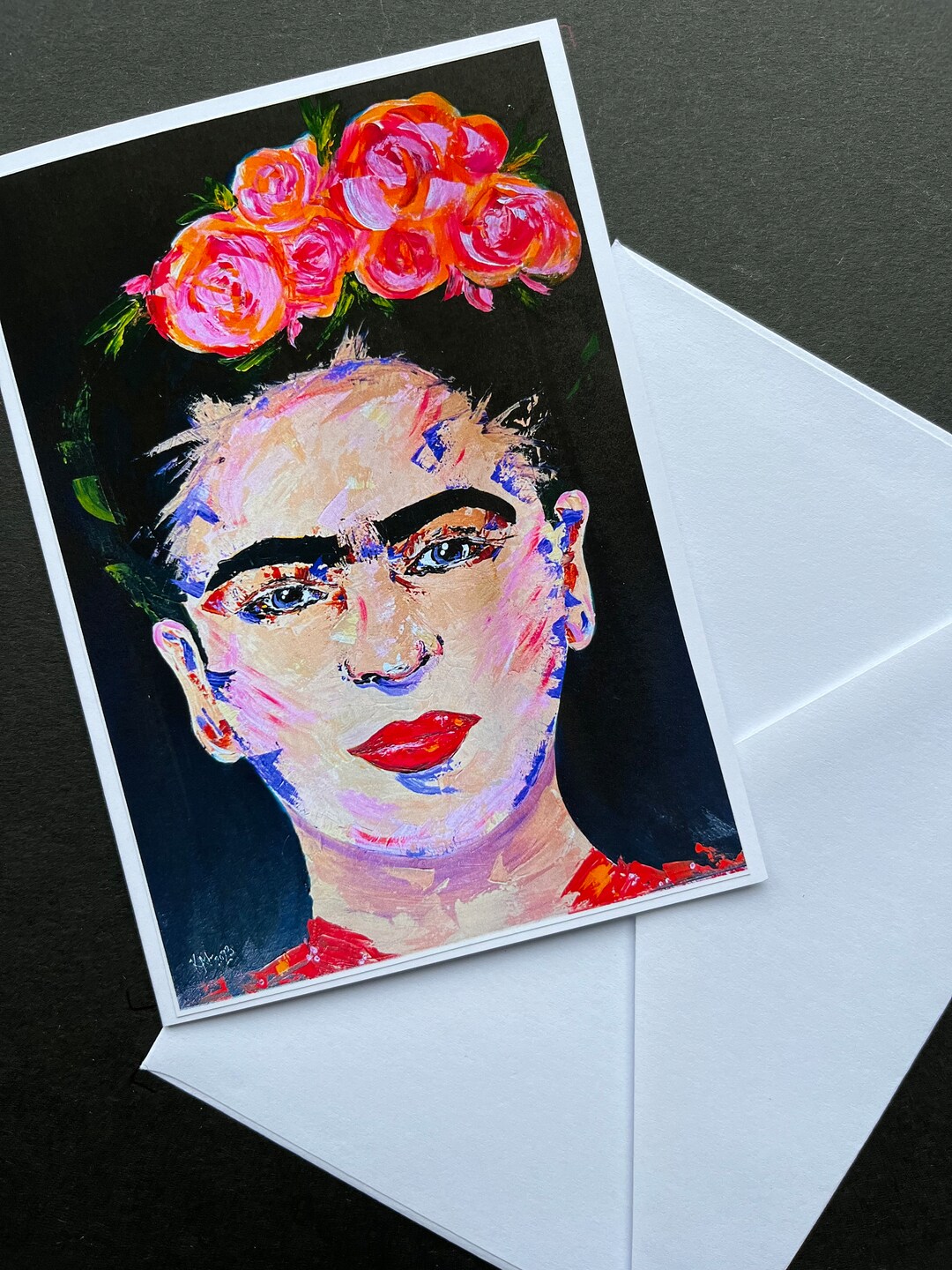 Frida Kahlo Card No 17, Reproduced From My Own Artworks - Etsy