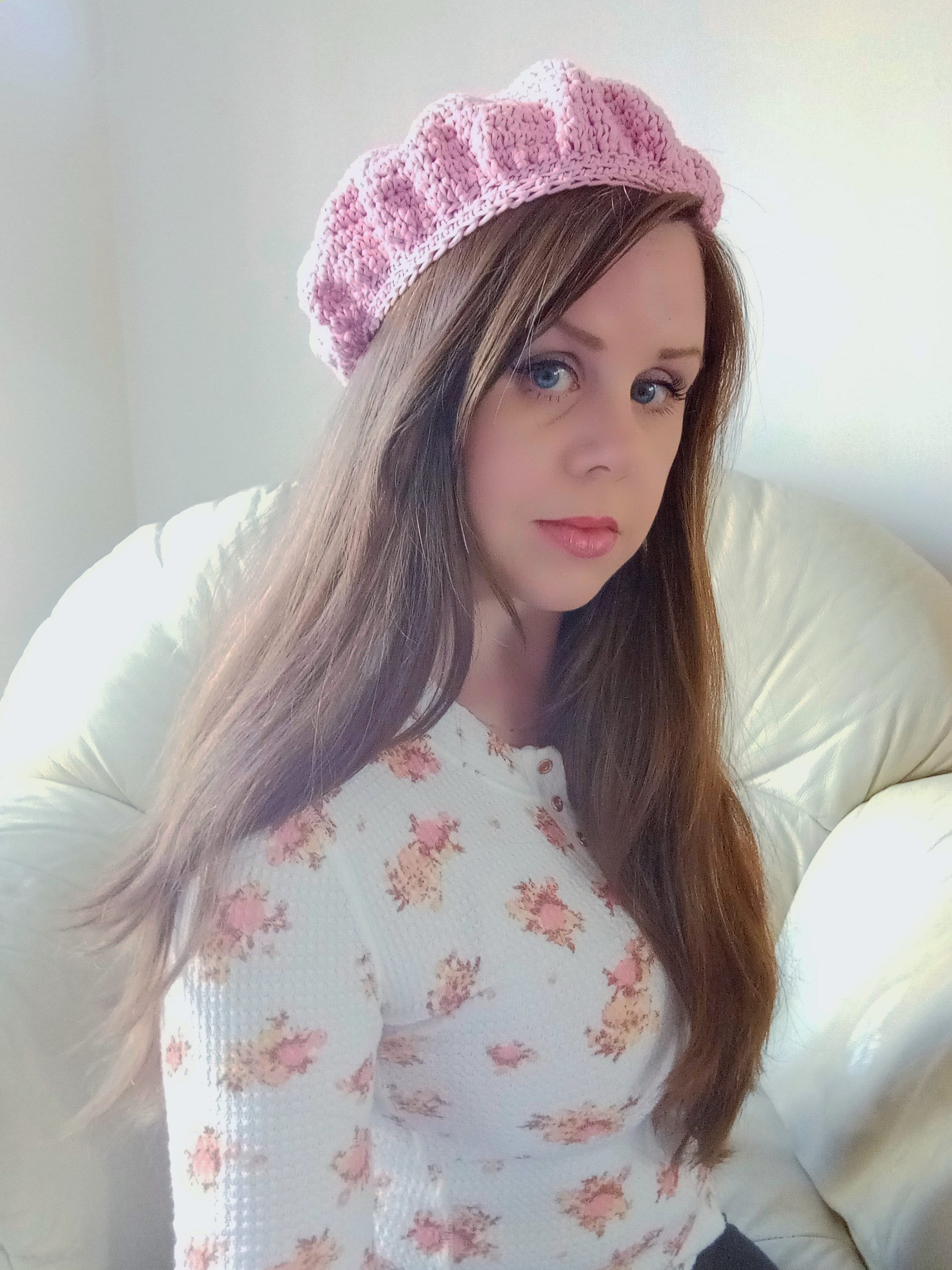 Crochet Traditional French Beret Pattern Crochet Spring Beret Etsy Uk