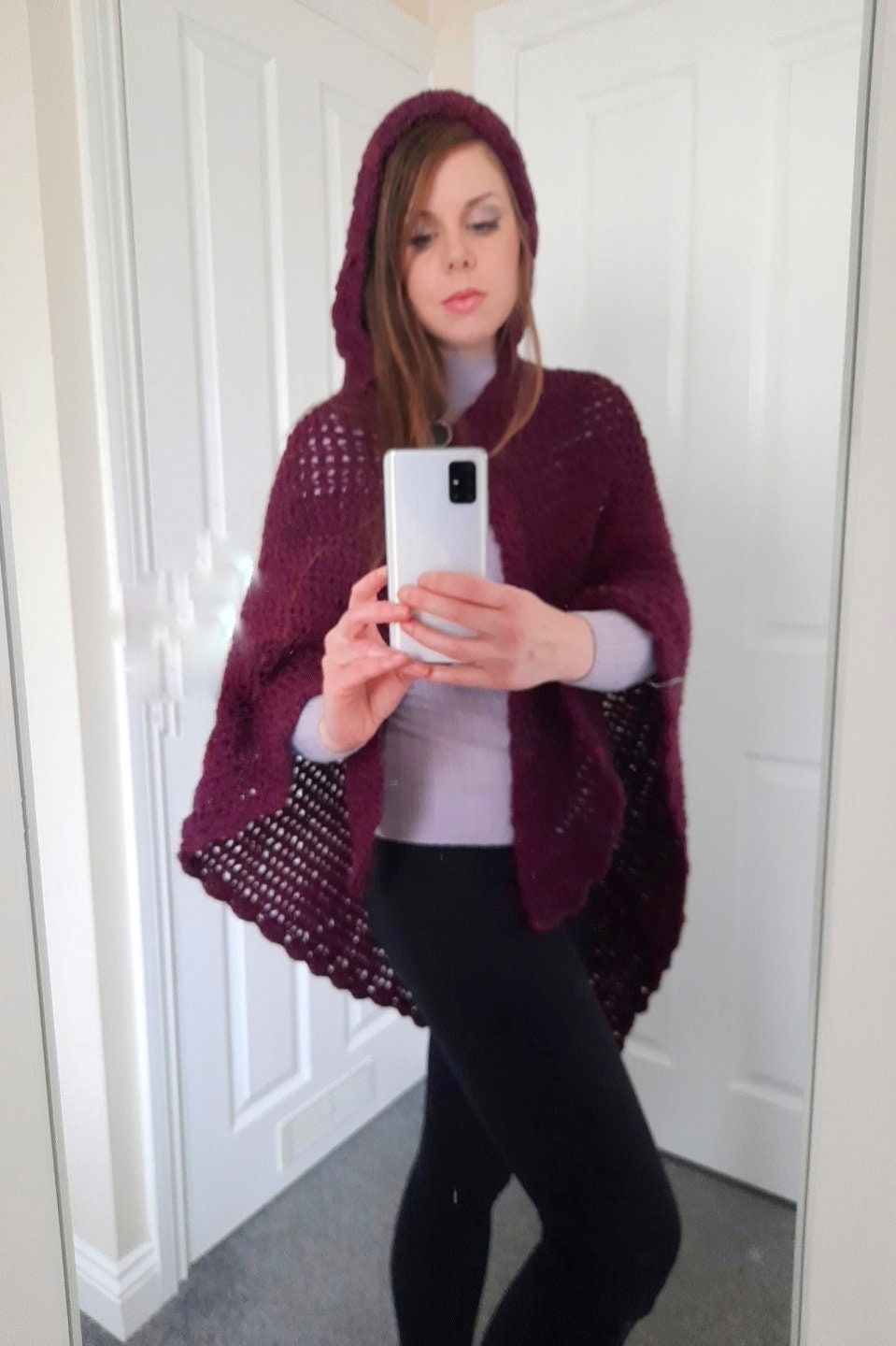Crochet Hooded Shawl Pattern: Crochet Cape/wrap Tutorial for Beginners ...