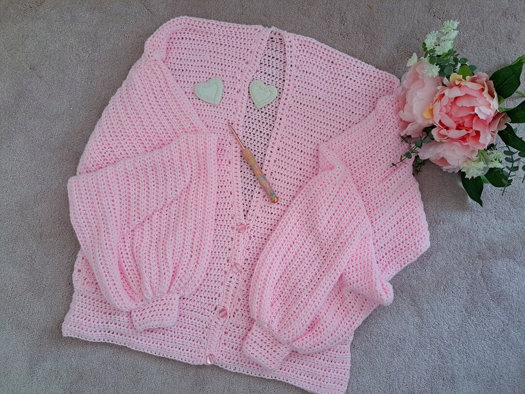 Crochet Angel Wings Cardigan PATTERN: Easy Feminine Tutorial (sizes S ...