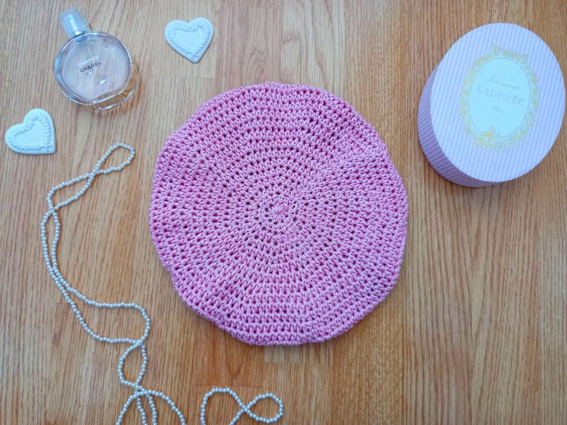 Crochet Traditional French Beret Pattern Crochet Spring Beret Etsy Uk