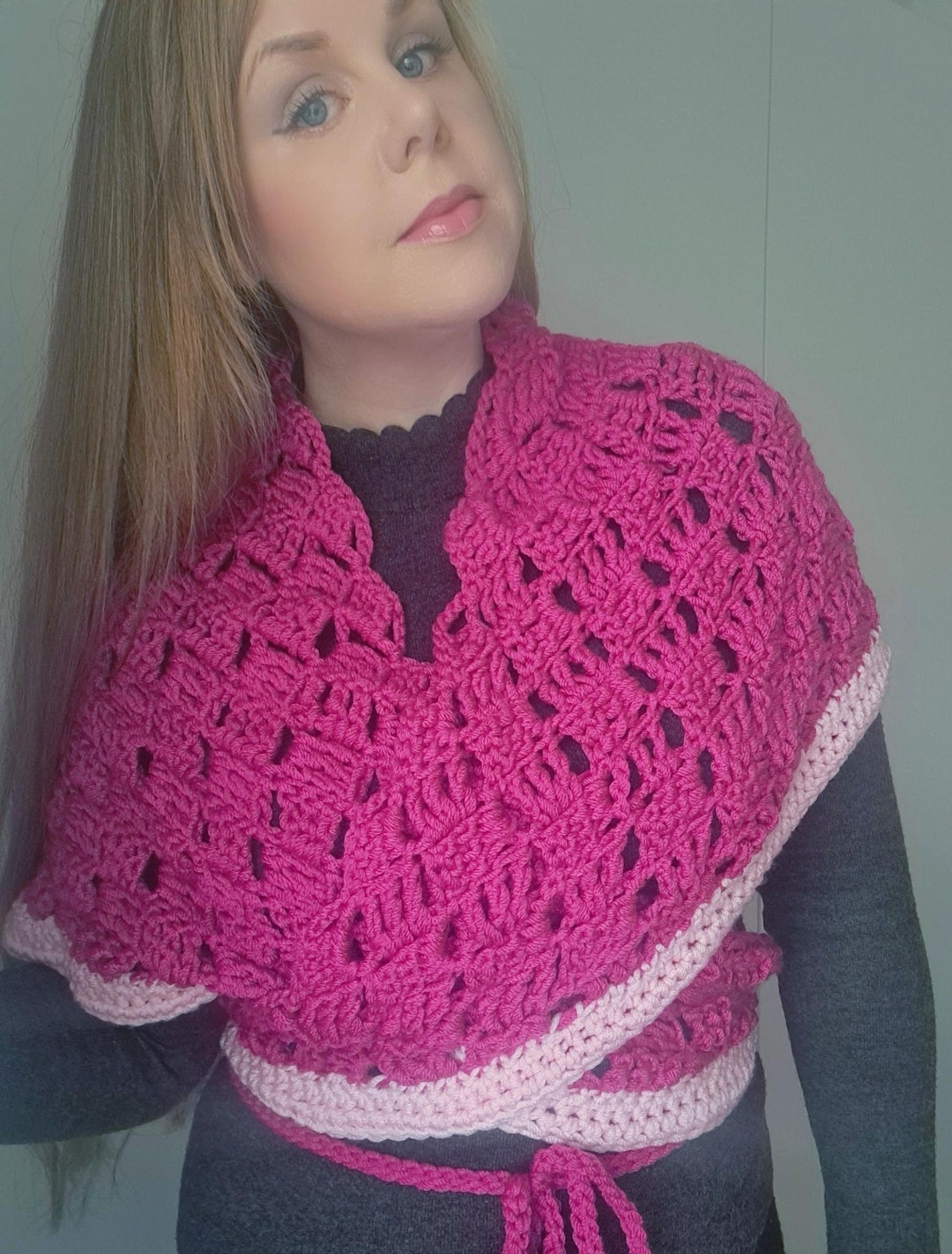 Crochet Easy Shawl Pattern for Beginners, Crochet Easy Vintage ...