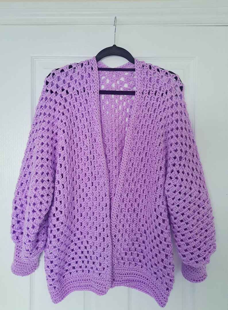 Crochet Hexagon Cardigan Pattern How To Crochet Easy Hex Etsy Uk