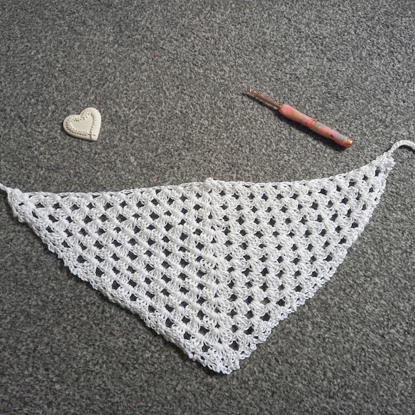 Crochet Head Scarf - Etsy