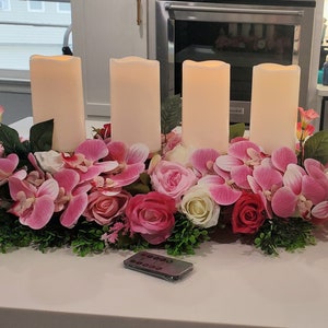 Spring Centerpiece, Orchids and Flowers Centerpieces, Large Floral ...