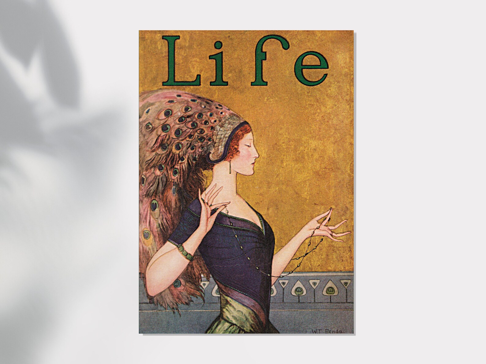 Life Magazine Cover | 1922 | Fashion | W. T. Benda | Vintage Poster ...