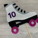 Roller Skate Cake Topper, Handmade Glitter Party Cake Decoration for ...