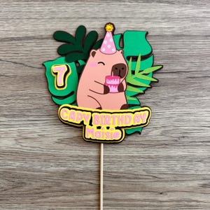 Capybara Fondant Cake Topper - Etsy UK