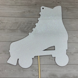 Roller Skate Cake Topper, Handmade Glitter Party Cake Decoration for ...