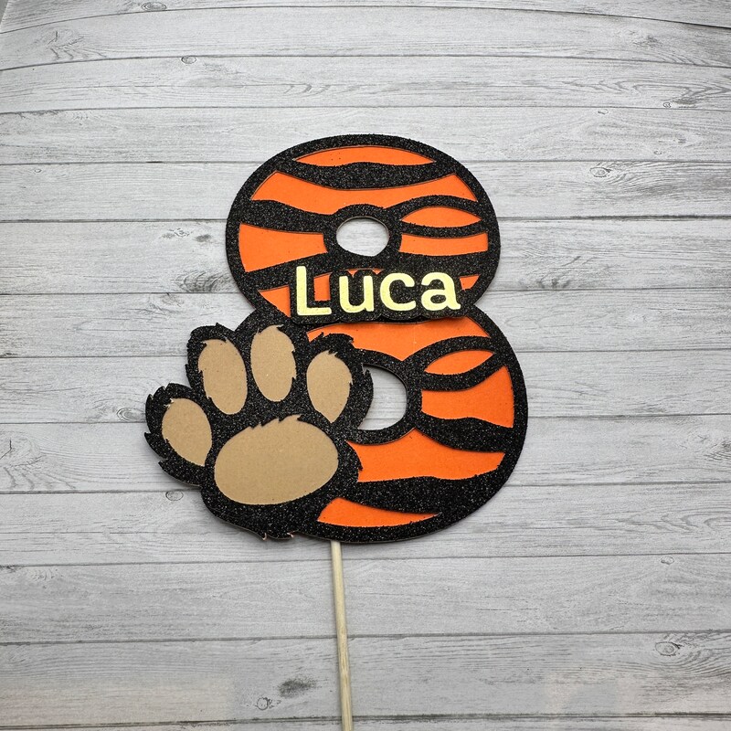 Tiger Cake Topper - Etsy UK