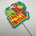 Parrot Birthday Cake Topper, Handmade Bright Party Cake Decoration With ...