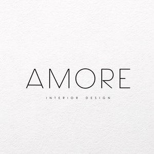 Text Logo, Premade Logo Design, Interior Design Logo, Elegant Logo ...