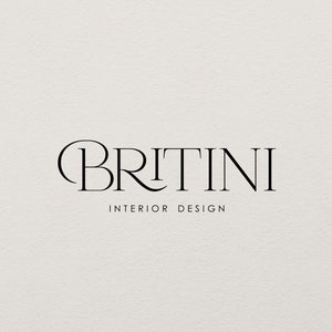 Text Logo, Premade Logo Design, Interior Design Logo, Elegant Logo ...