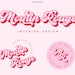 Pink Retro Logo, Premade Logo Design, Beauty Logo, Boho Logo, Bakery ...