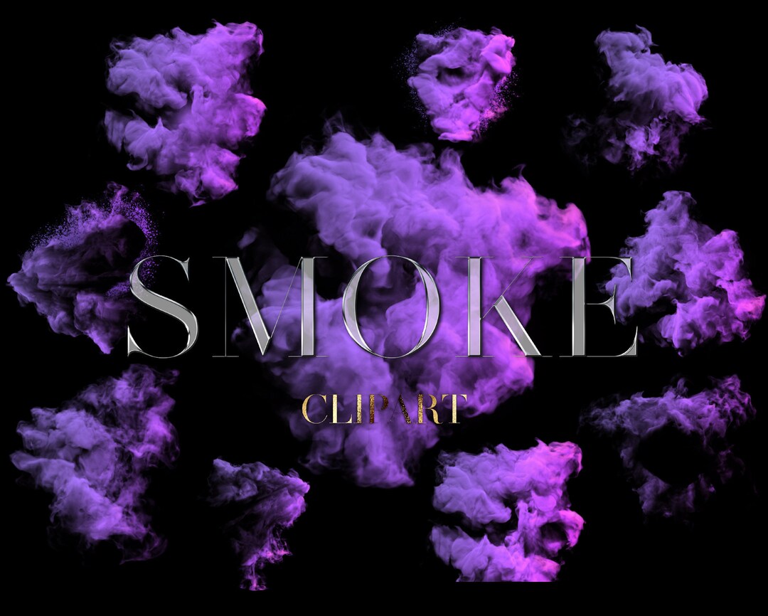 Purple Smoke Overlays, Smoke Clipart, Smoke PNG, Logo Background Png ...