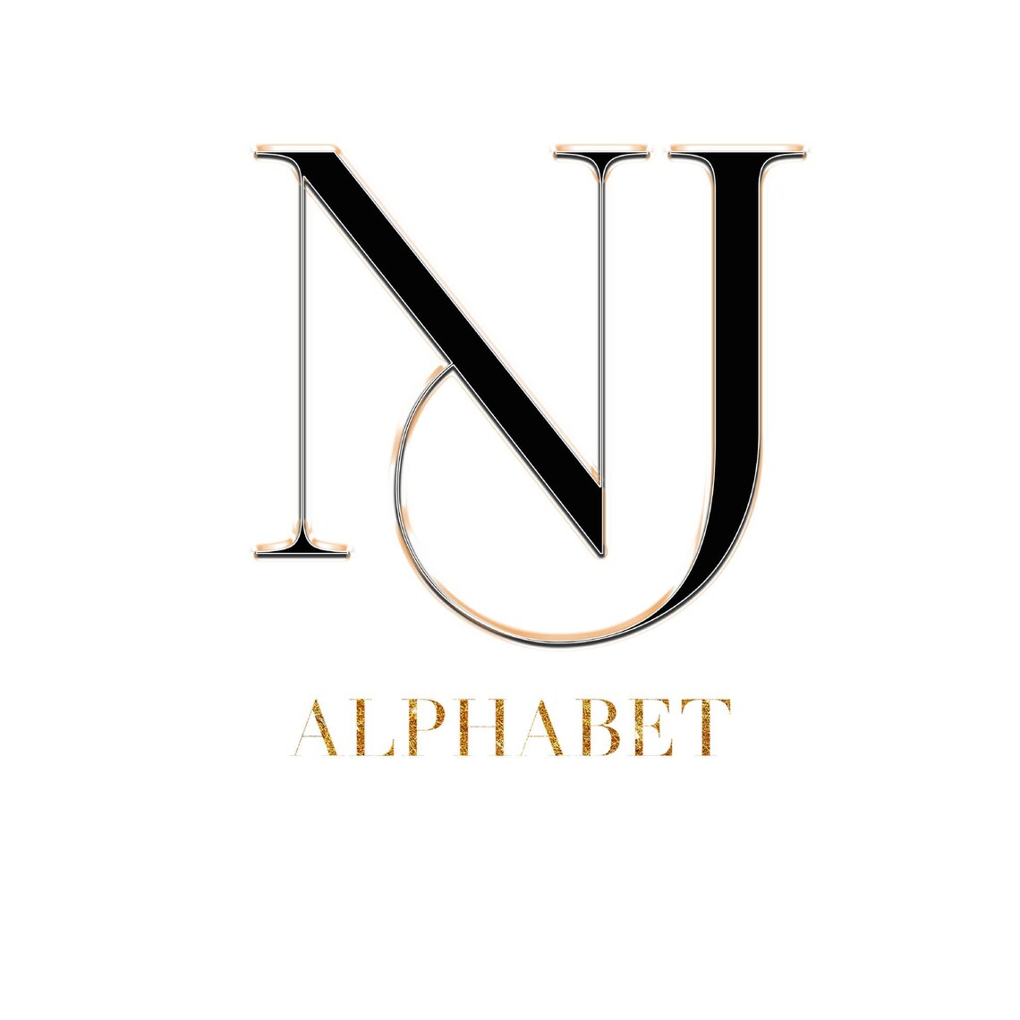 Luxury Black Chrome Alphabet Clipart, Black Alphabet Png, Glam Metallic ...