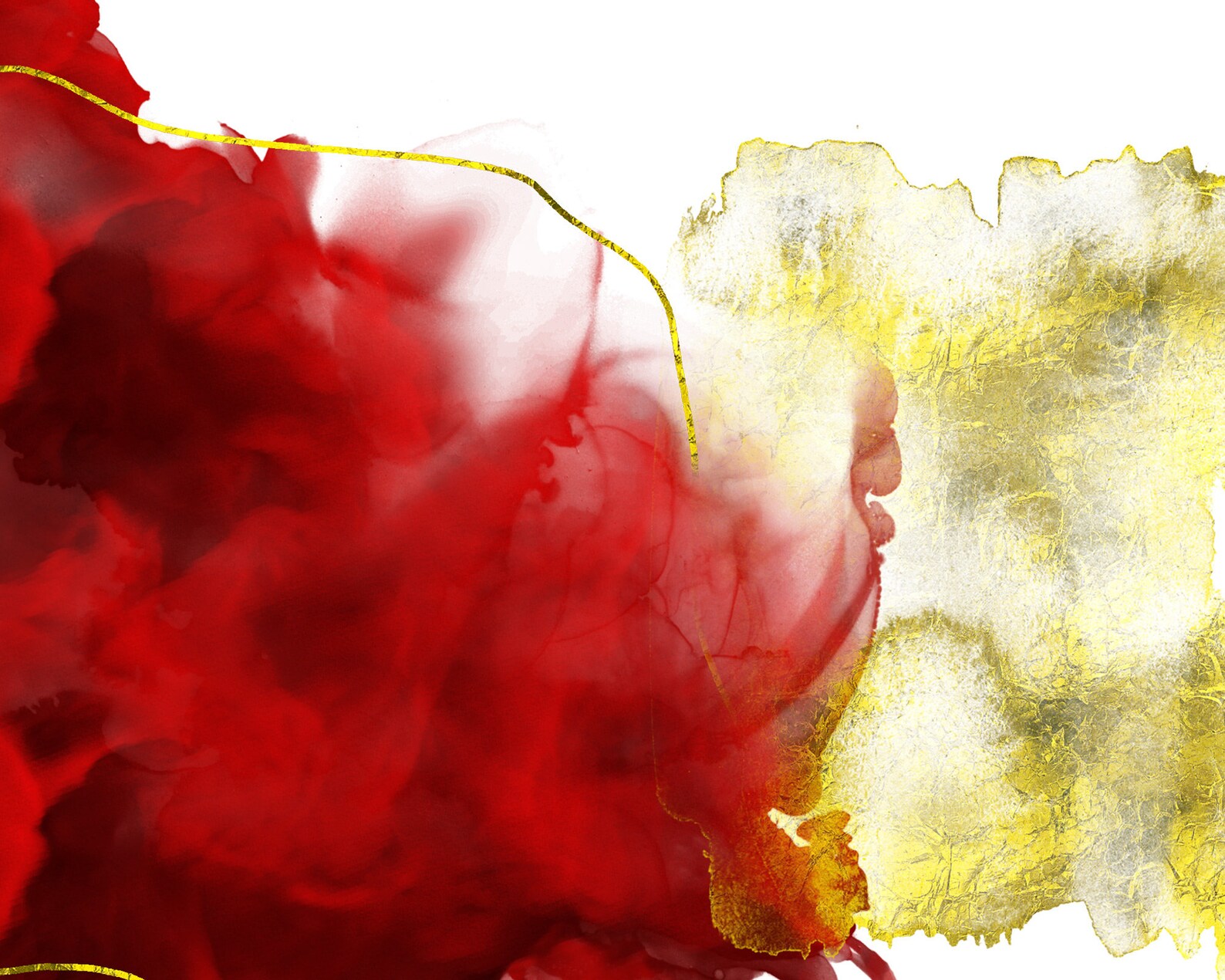 Red and Gold Smoke Watercolor Design Clipart Logo Background - Etsy ...