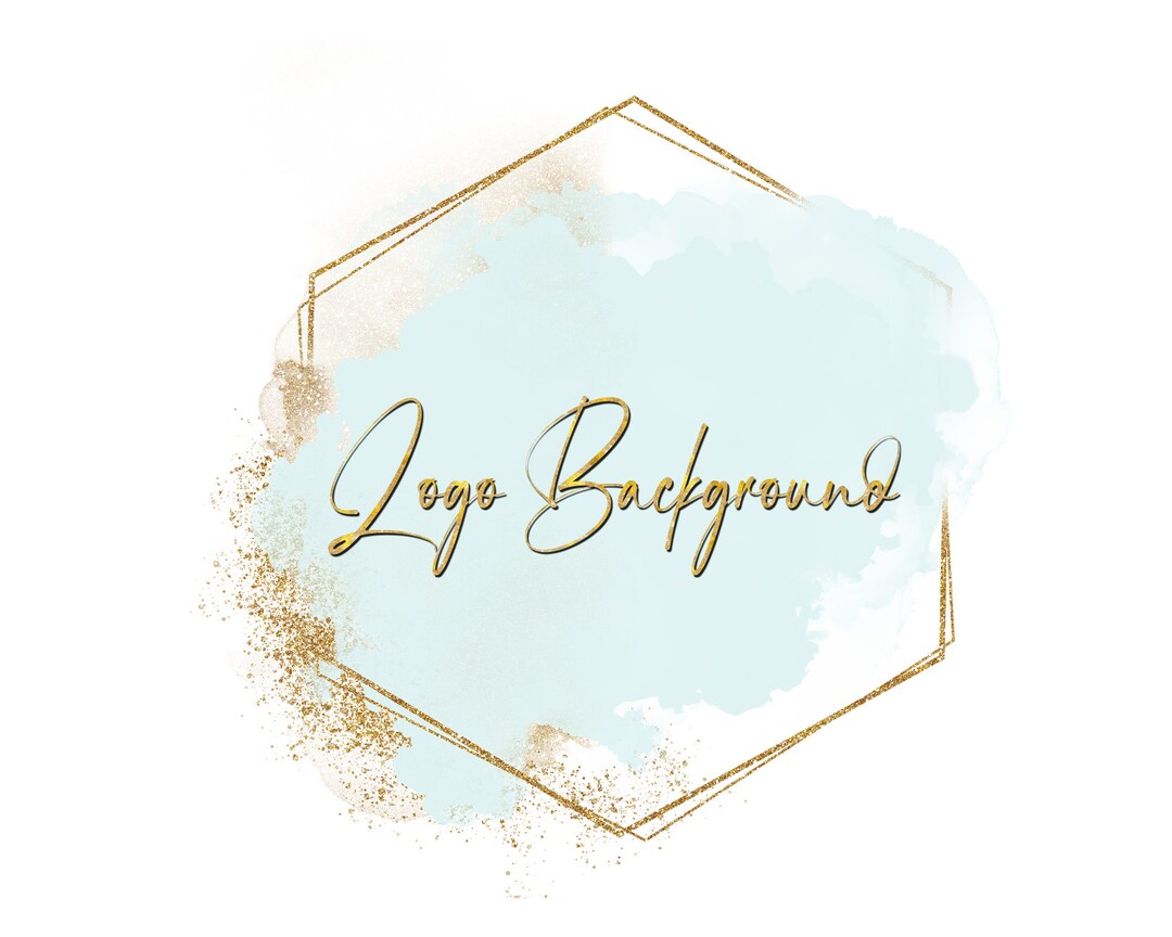 Logo Background Png, Blue Brush Stroke Png, Glitter Blue Frame ...