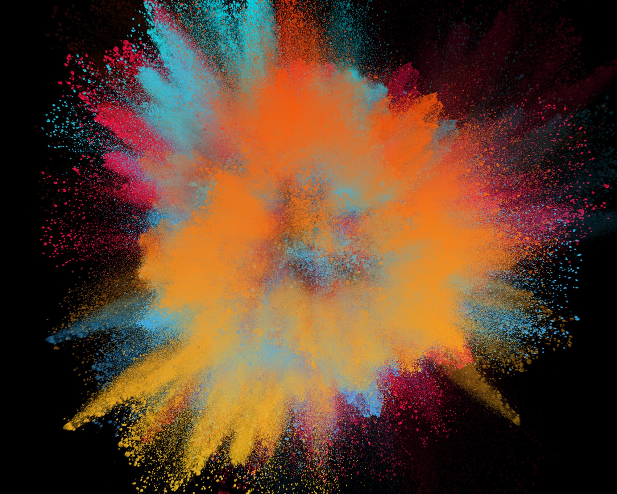 Explosion of Colored Powder and Dust Smoke Bomb Overlay - Etsy