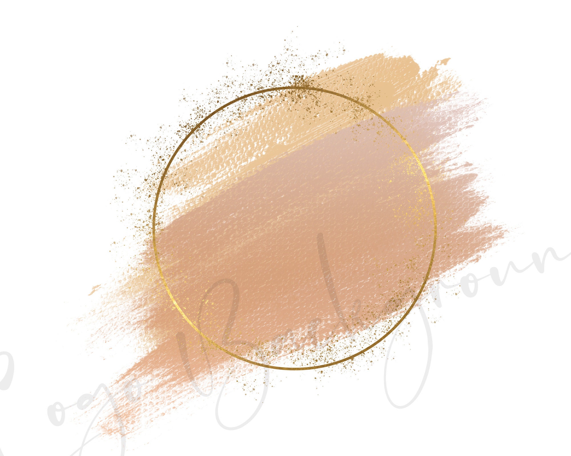 Logo Background Png Beige Brush Stroke Png Glitter Nude - Etsy Canada