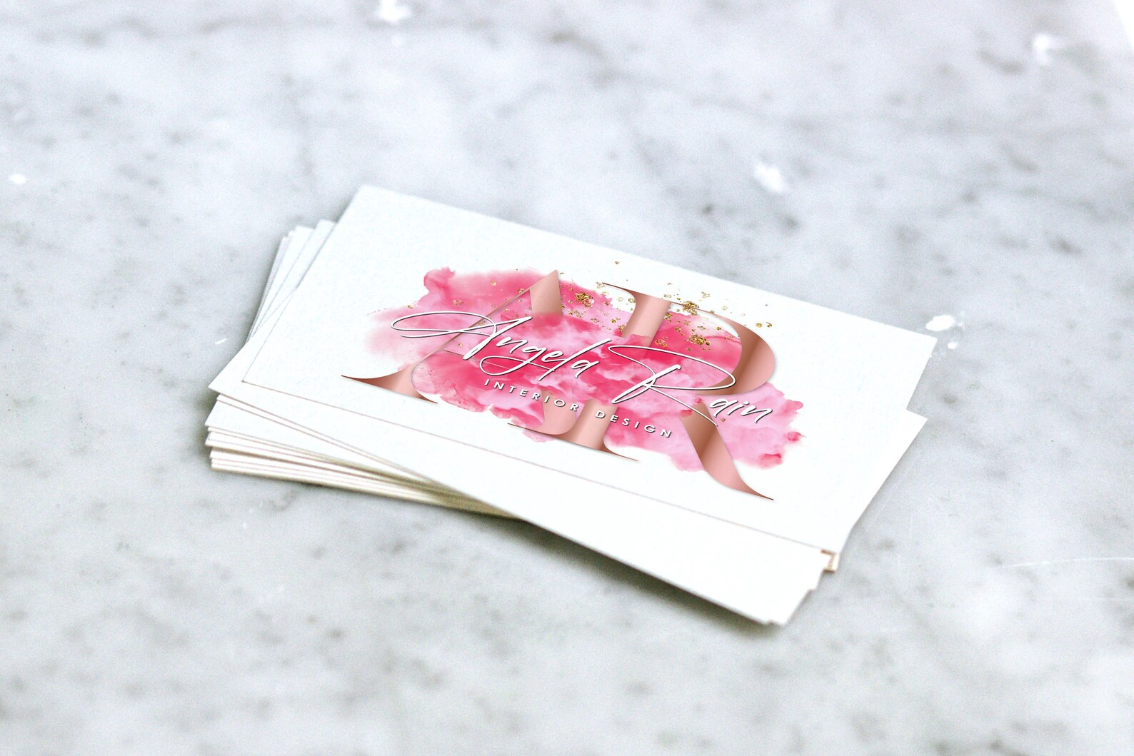 Glitter Pink Rose Gold Logo Premade Logo Design Beauty Logo - Etsy