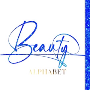 Glitter Blue Alphabet PNG Clip Art, Glam Letters, Bling Letters Png ...