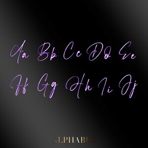 Purple Alphabet Png Clip Art, Purple Chrome Letters Png, Script Letters ...