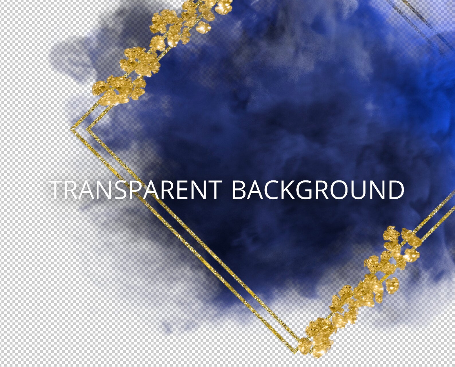 Logo Background Png Dark Blue Brush Stroke Png Glitter Blue - Etsy