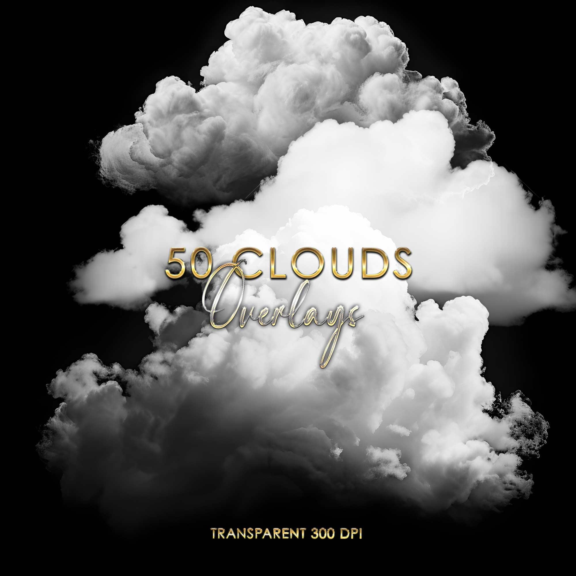 50 Clouds Overlay PNG , Digital Clouds, Clouds Photoshop, Photography ...