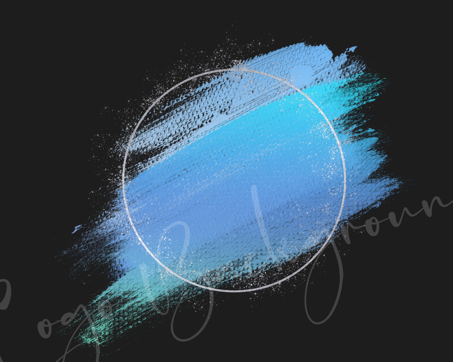 Logo Background Png Blue Brush Stroke Png Glitter Blue - Etsy