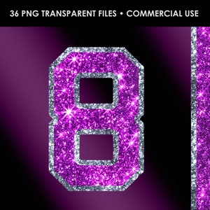 Glitter Sport Alphabet Png Clip Art, Purple Glitter Letters, Sparkling ...