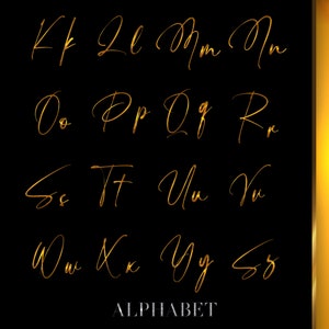 Gold Chrome Alphabet Clipart, Gold Alphabet PNG, Metallic Alphabet ...