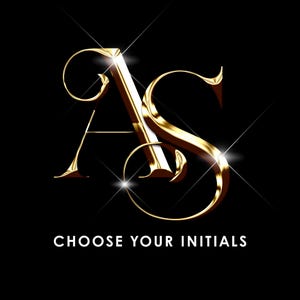 Luxury Gold Initial Logo Template, Glitter Logo, Beauty Logo, DIY Logo ...