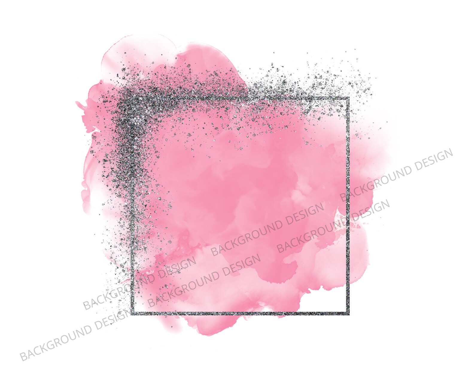 Logo Background Png Pink Brush Stroke Png Pink Frame | Etsy