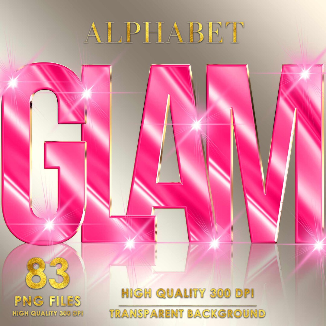 Hot Pink Alphabet PNG Clipart, Glitter Hot Pink Letters Png, Pink ...