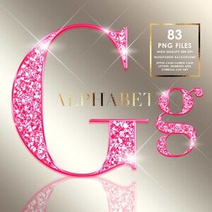 Glitter Pink Alphabet Clip Art, Pink Letters Png, Pink Alphabet PNG ...