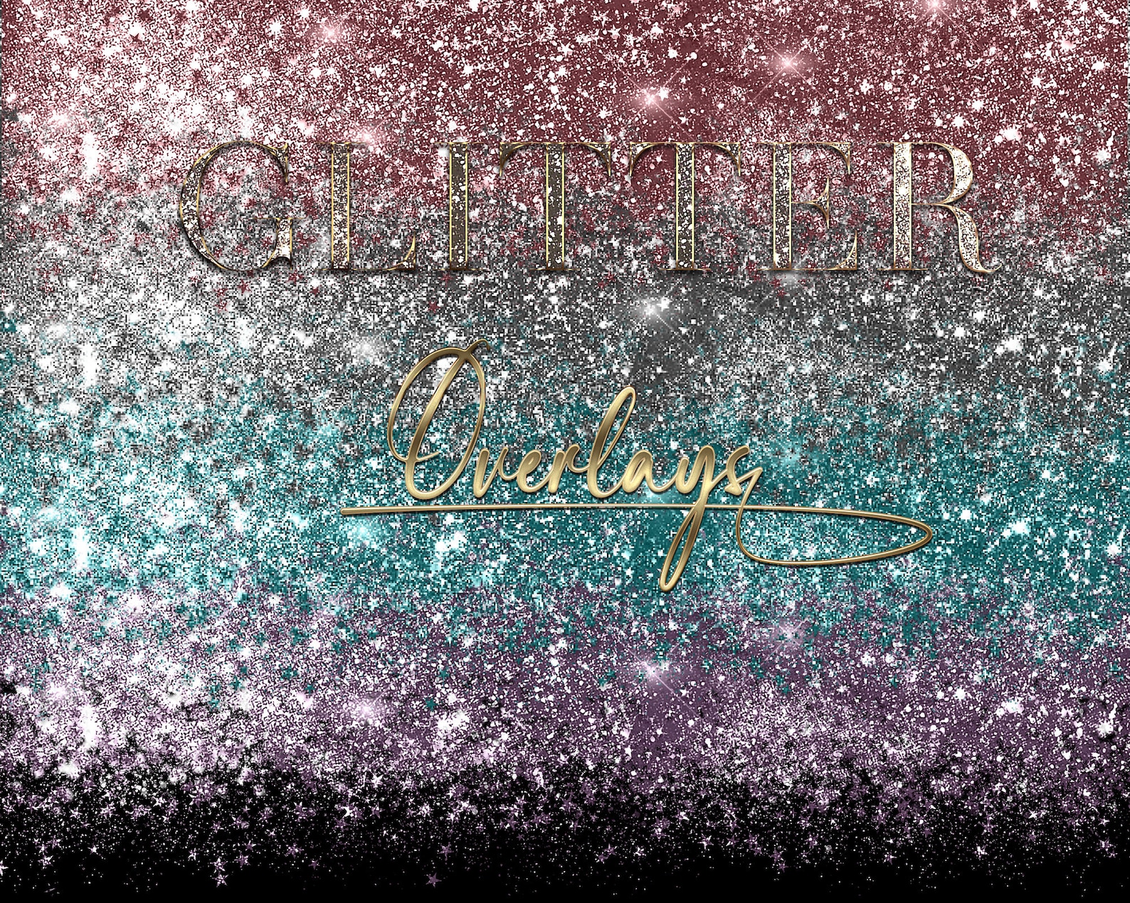 Glitter Overlays Png, Sparkling Glitter Borders Clipart, Silver and ...