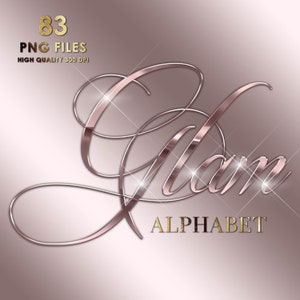 Rose Gold Alphabet Png Clip Art, Pink Alphabet PNG, Rose Gold Foil ...