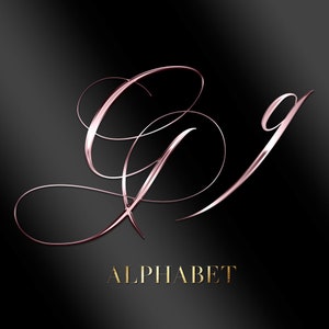 Rose Gold Alphabet Png Clip Art, Pink Alphabet PNG, Rose Gold Chrome ...
