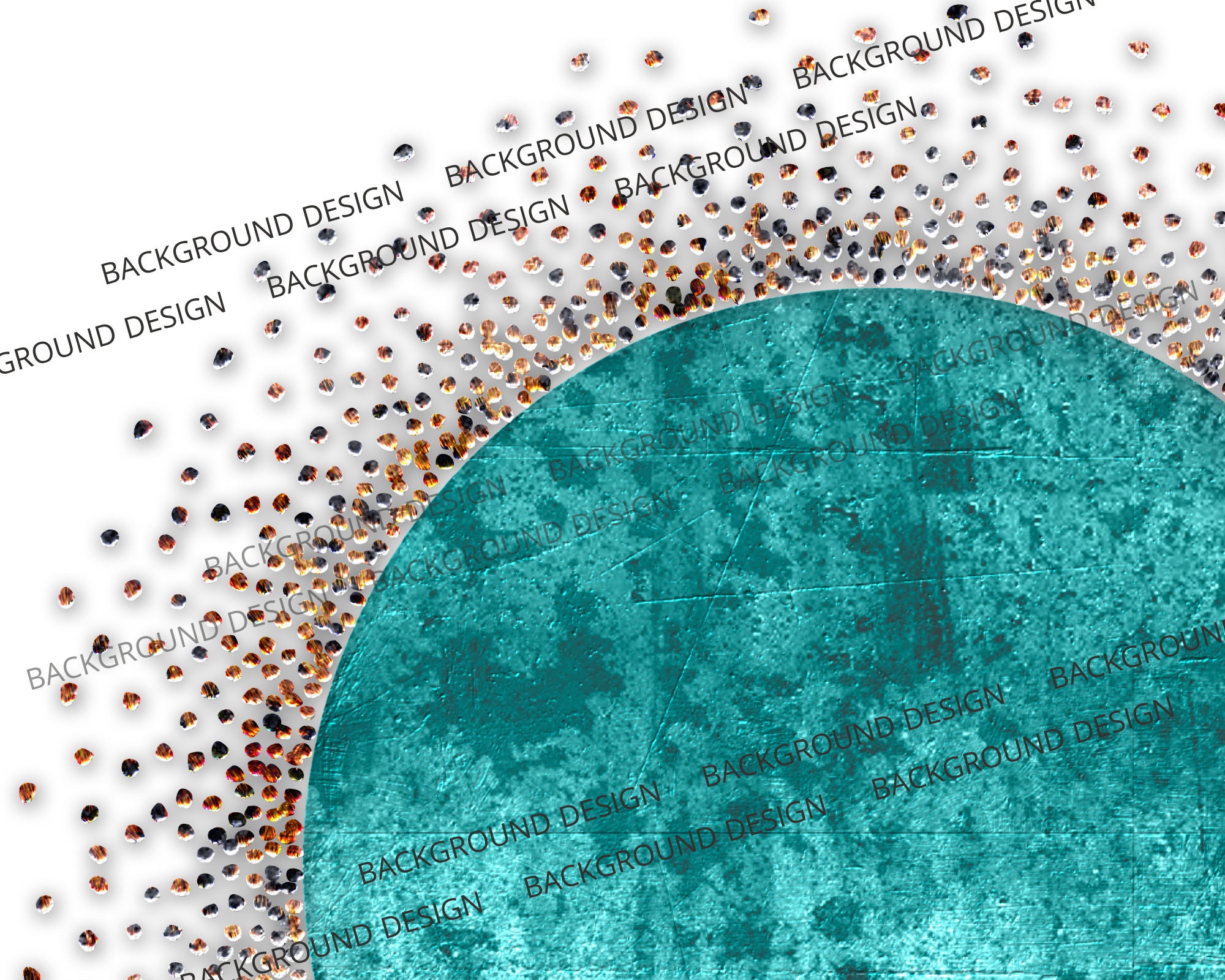 Rustic Blue Circle Png Logo Background Gold and Turquoise - Etsy