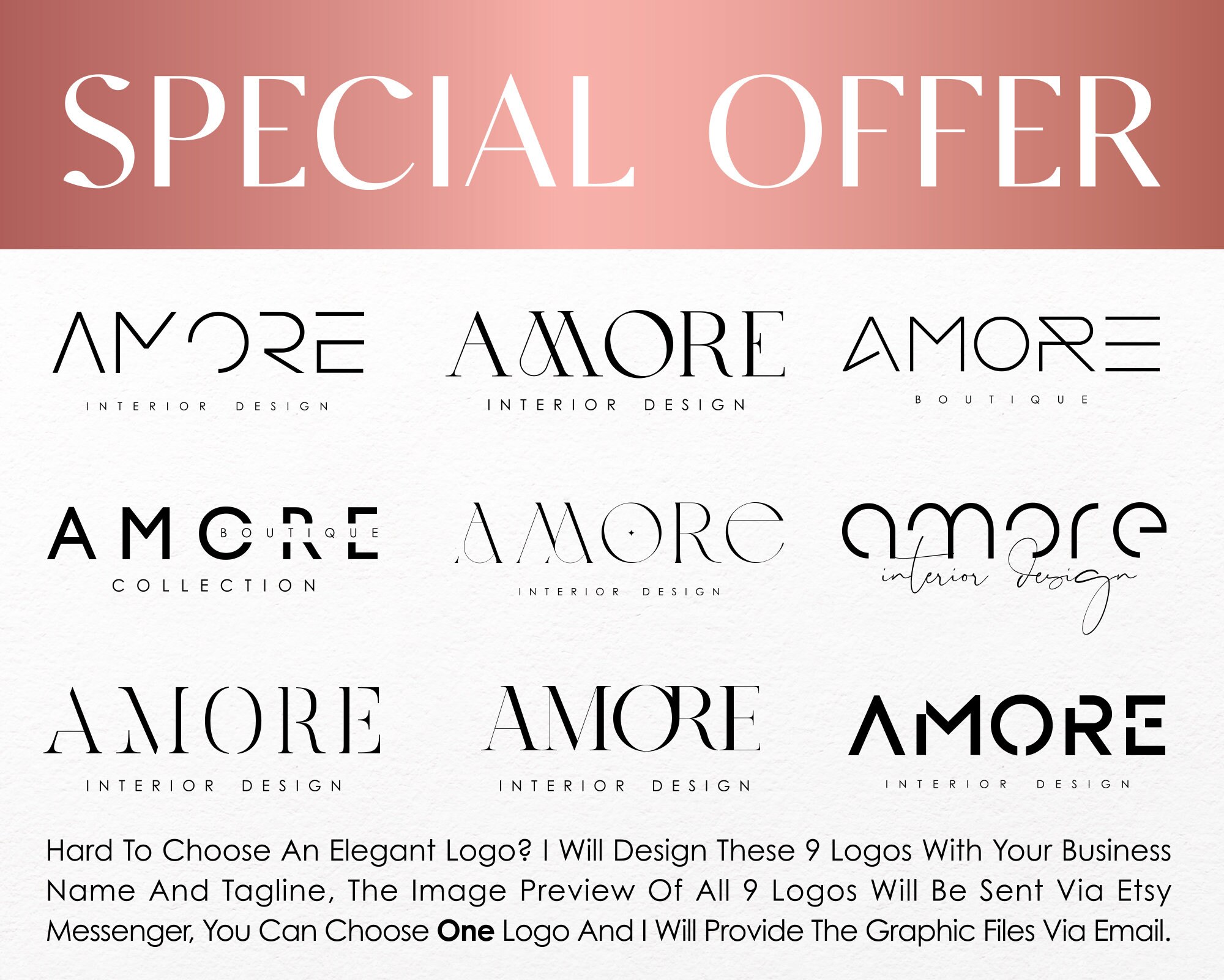 Modern Logo Watermark Logo Interior design logo Beauty logo Text logo ...