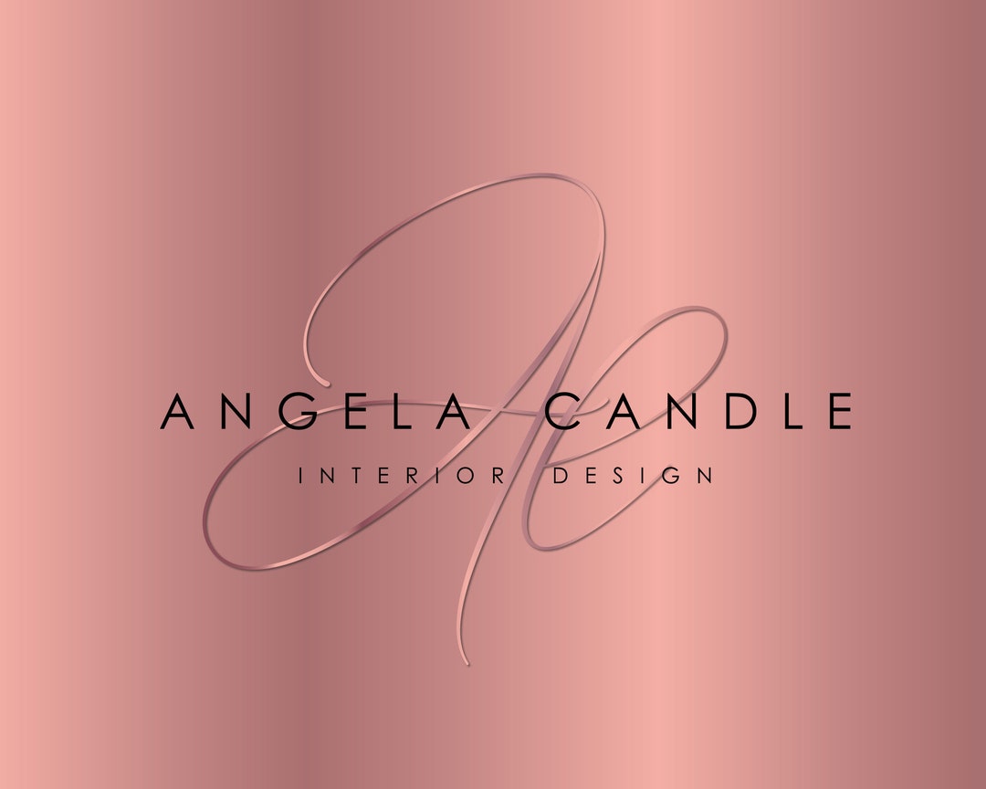 Rose Gold Logo, Beauty Logo. Premade Logo Design, Cosmetic Logo ...