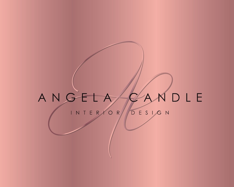 Rose Gold Logo, Beauty Logo. Premade Logo Design, Cosmetic Logo ...